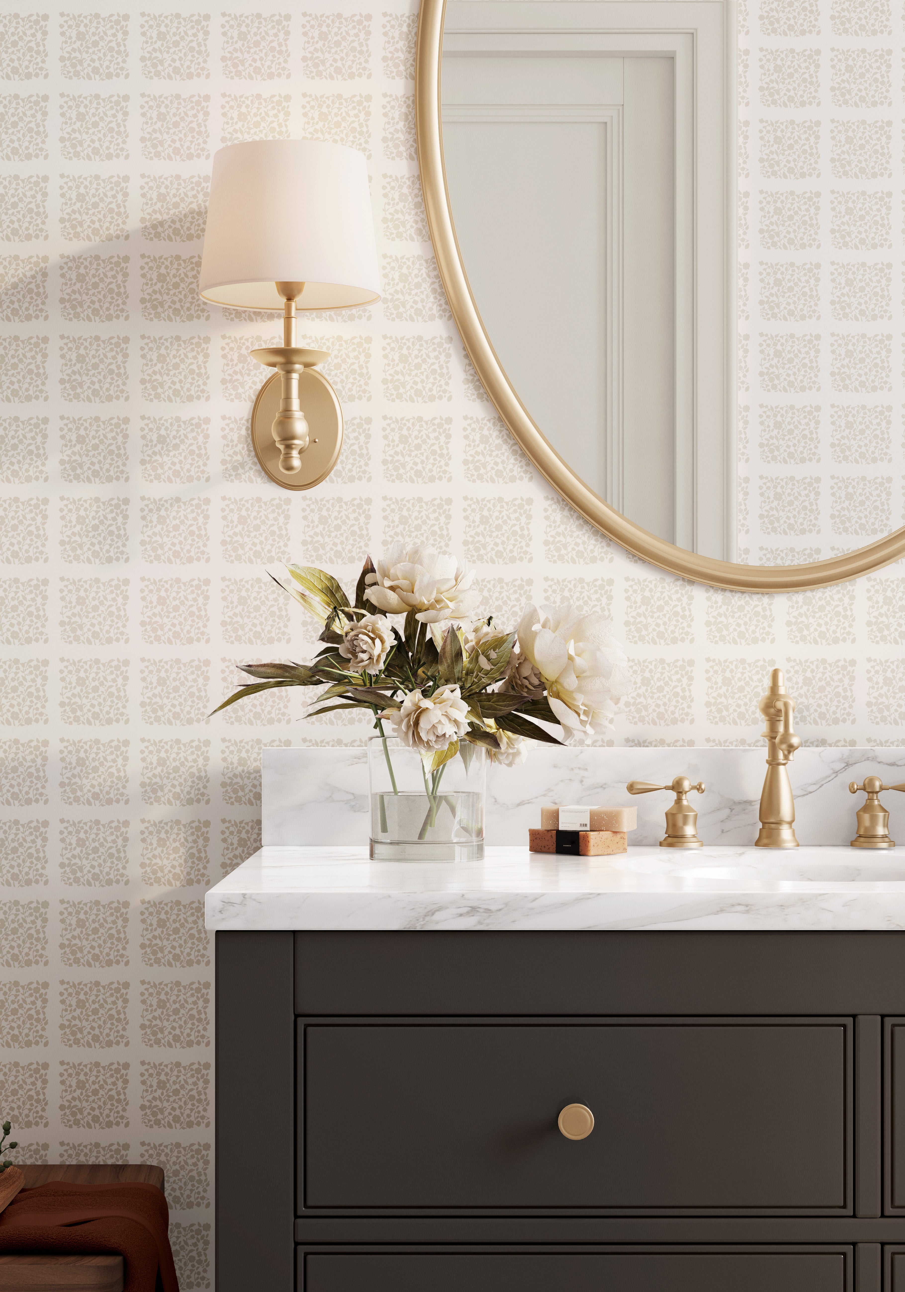 Chelsea Wallpaper - Taupe – Ayara Home