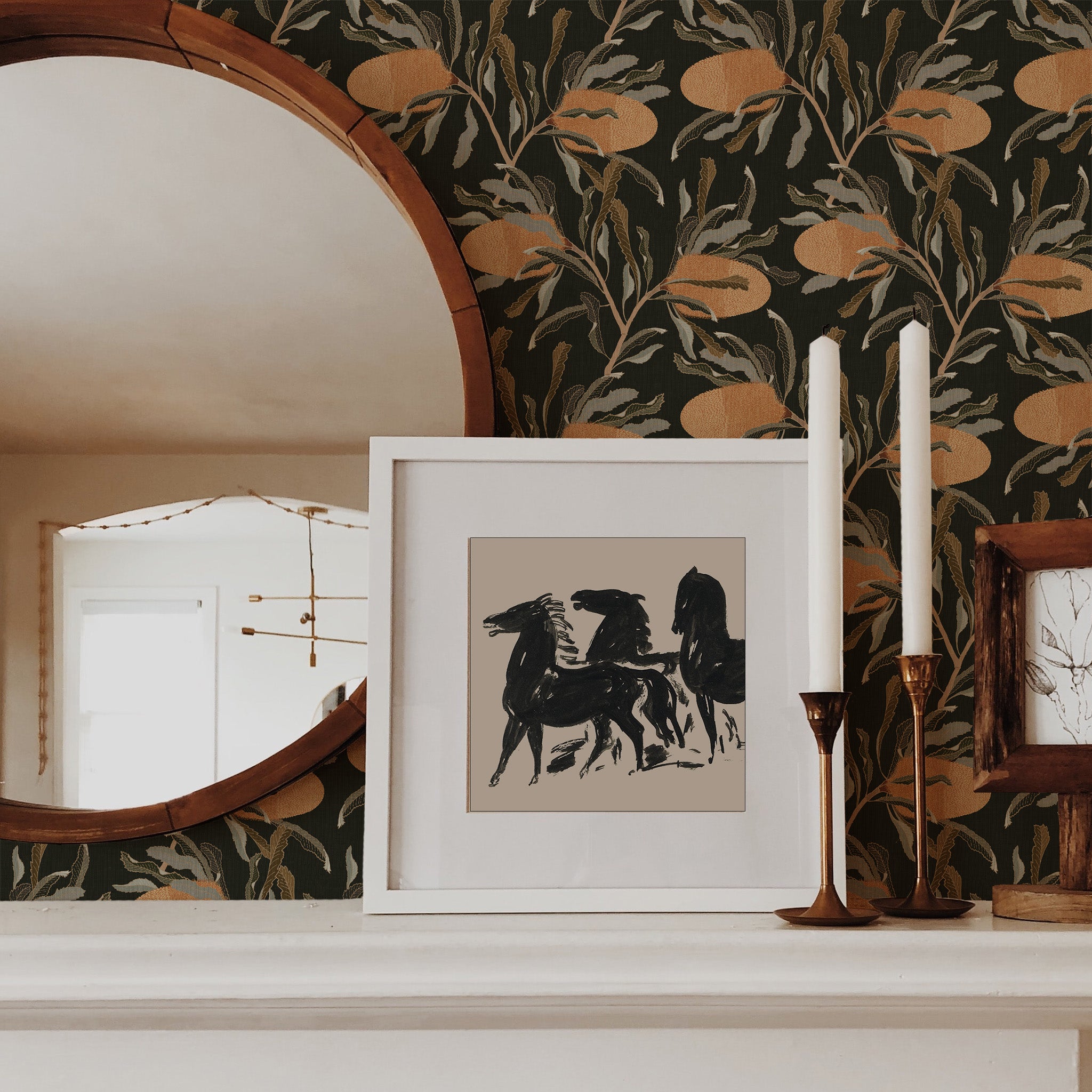 Banksia Wallpaper - Forest Green – Ayara Home