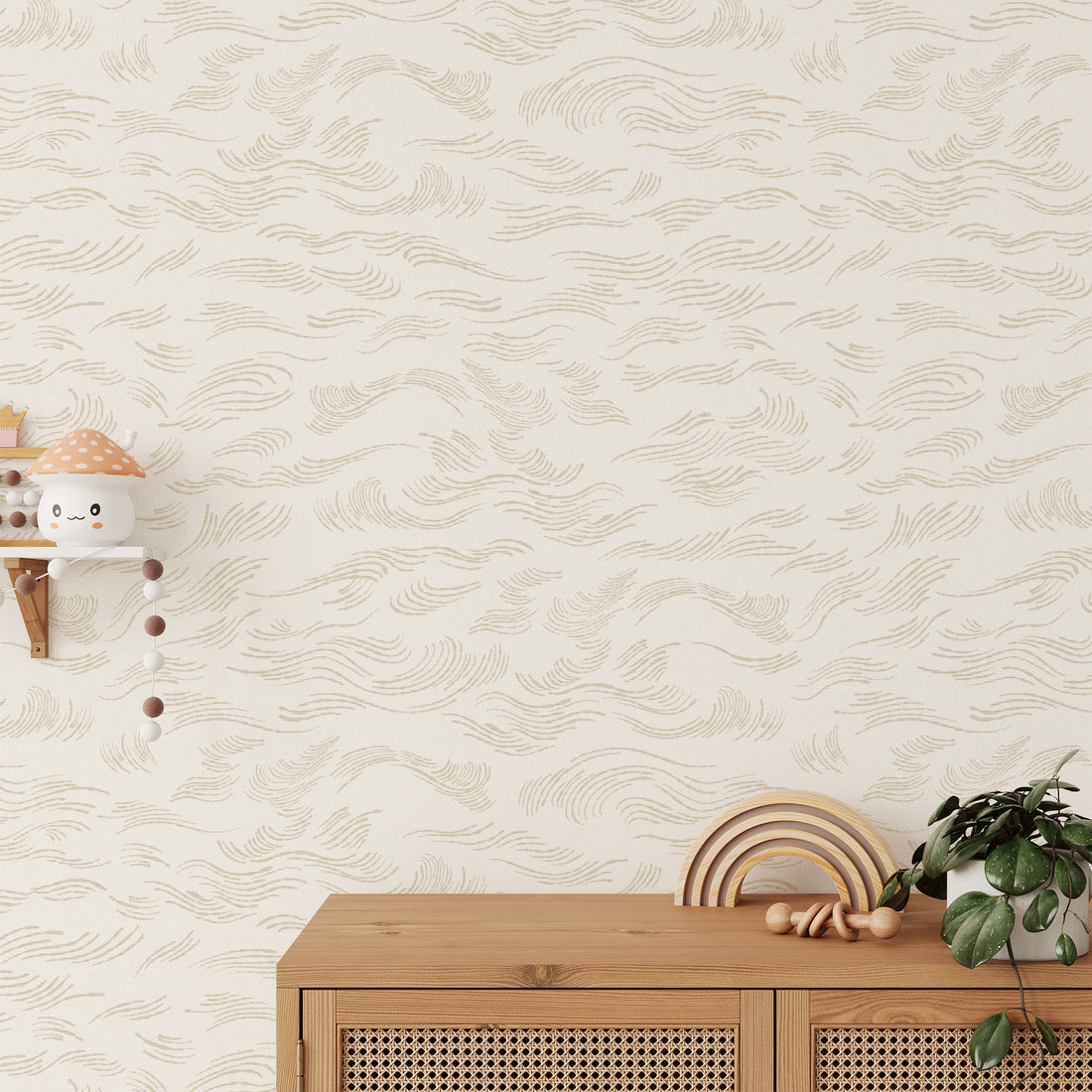 Beach Waves Wallpaper - Cream – Ayara Home