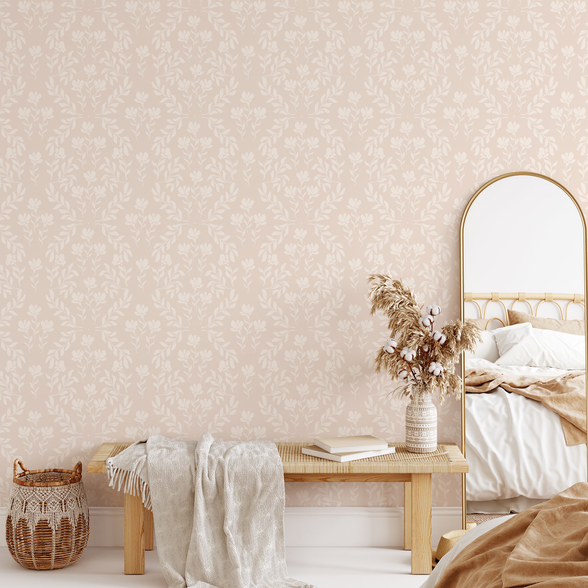 Renaissance Revival Wallpaper - Blush – Ayara Home
