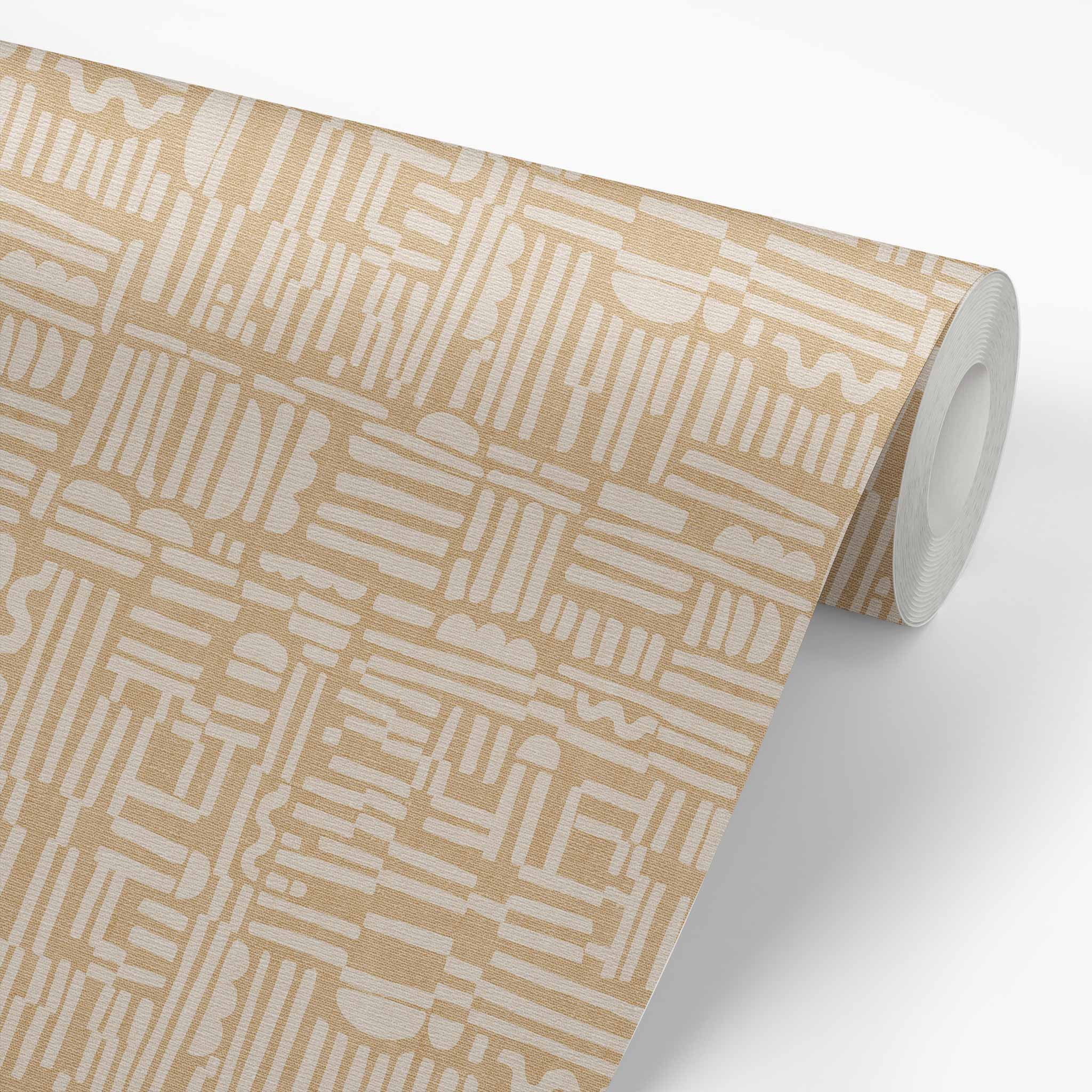 Geometric Lines Wallpaper - Neutral – Ayara Home