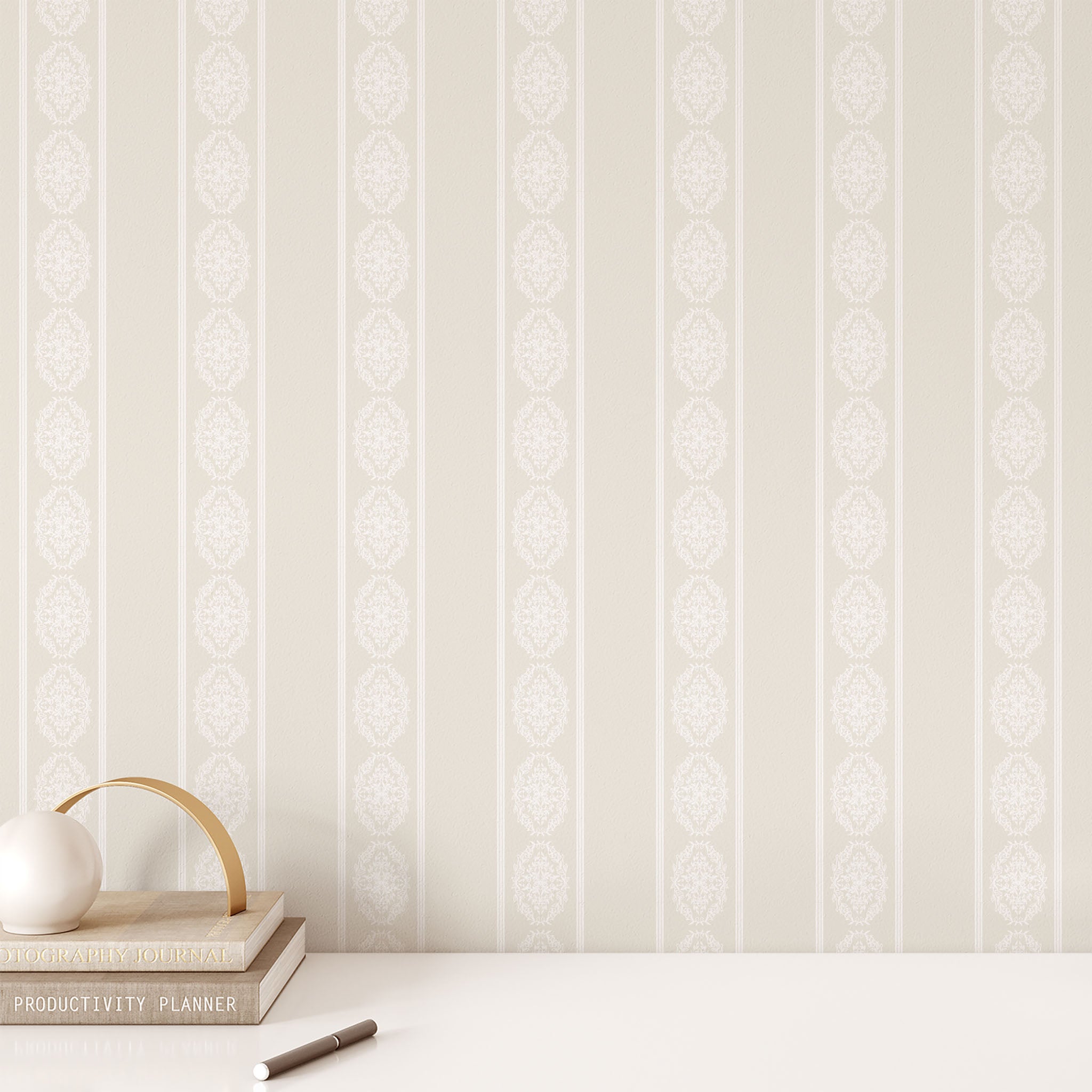 Milton Wallpaper - Sand – Ayara Home