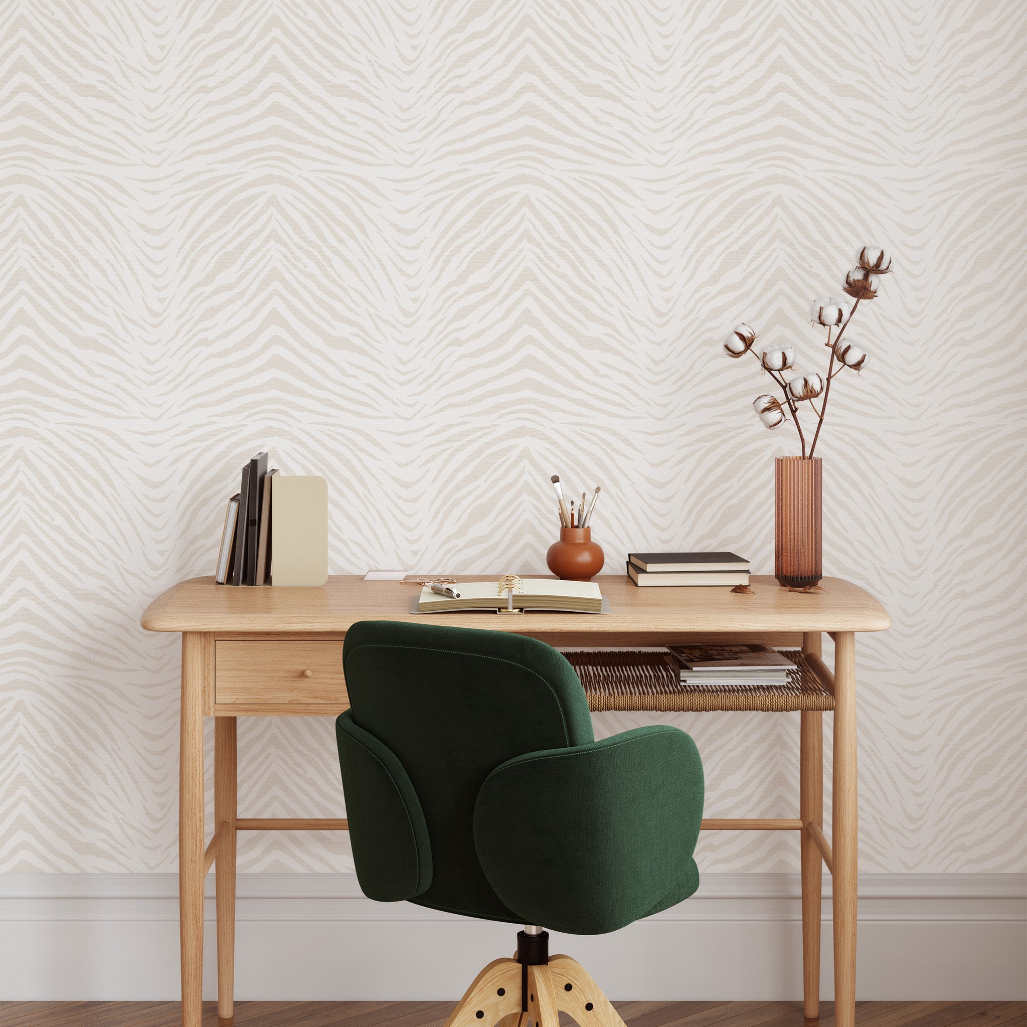 Zebra Wallpaper - Off White – Ayara Home
