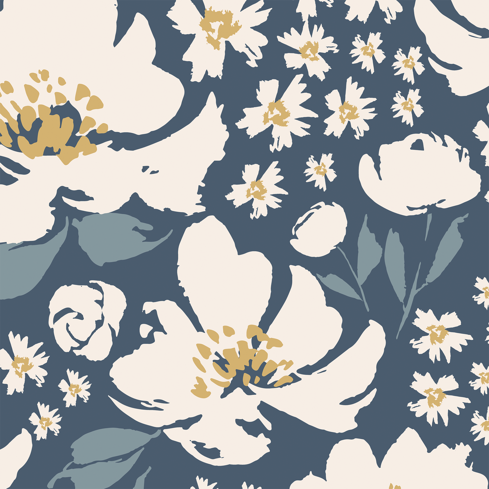 Secret Garden Wallpaper - Blue – Ayara Home