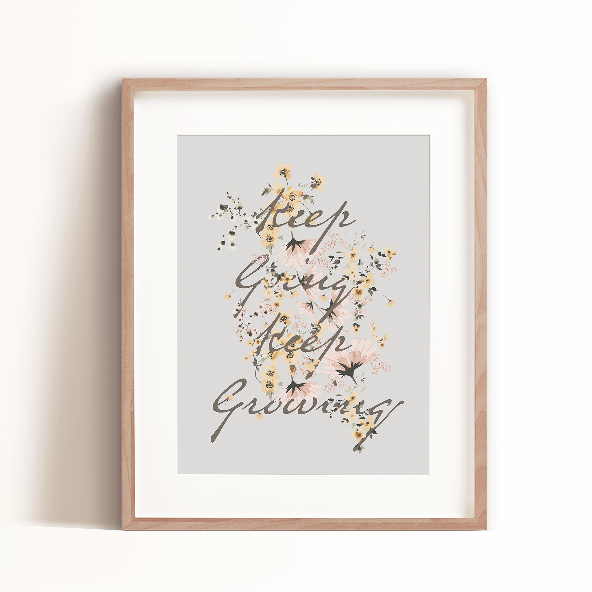 Keep Going Art Print - Gray Blue – Ayara Home
