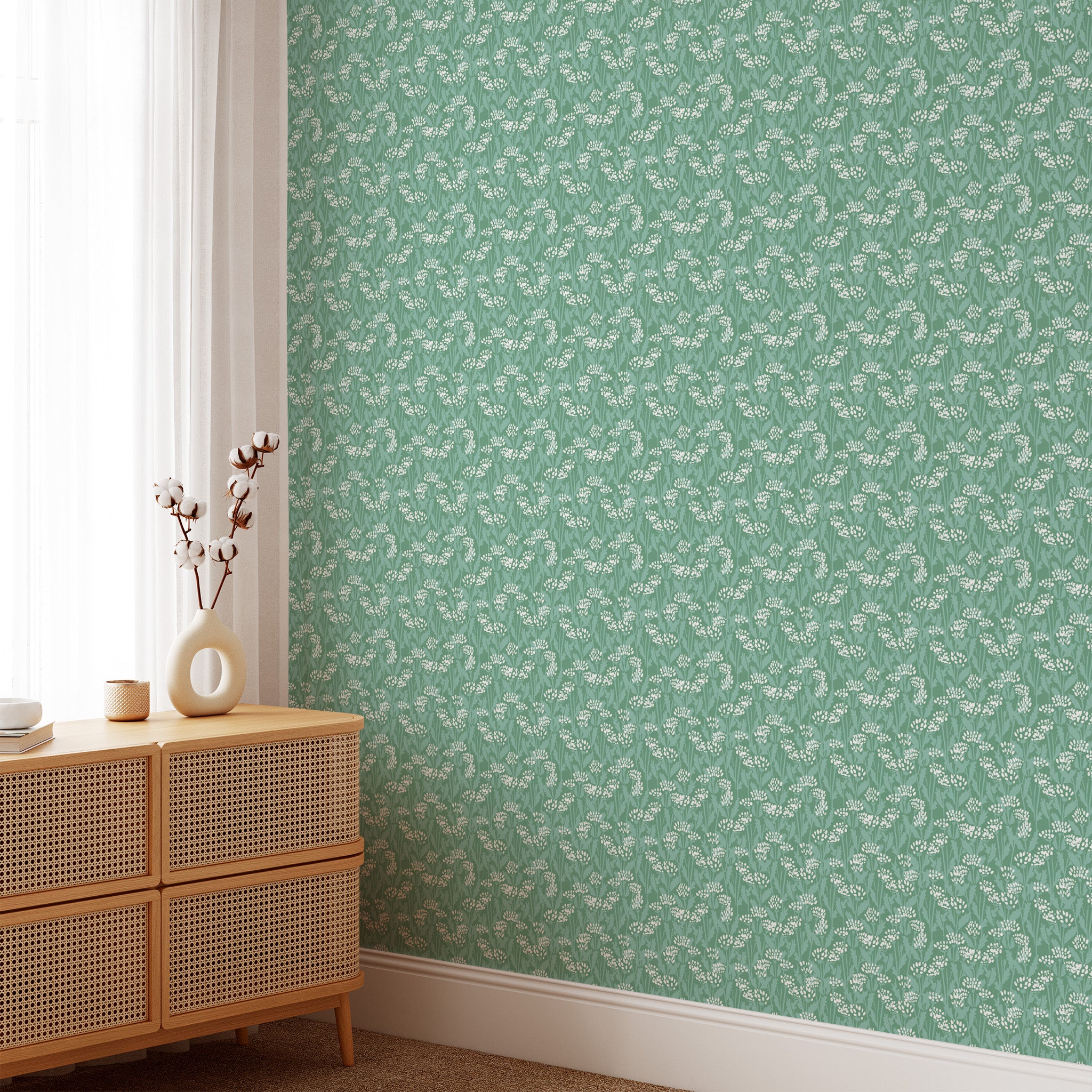 Wilderness Wallpaper - Green – Ayara Home