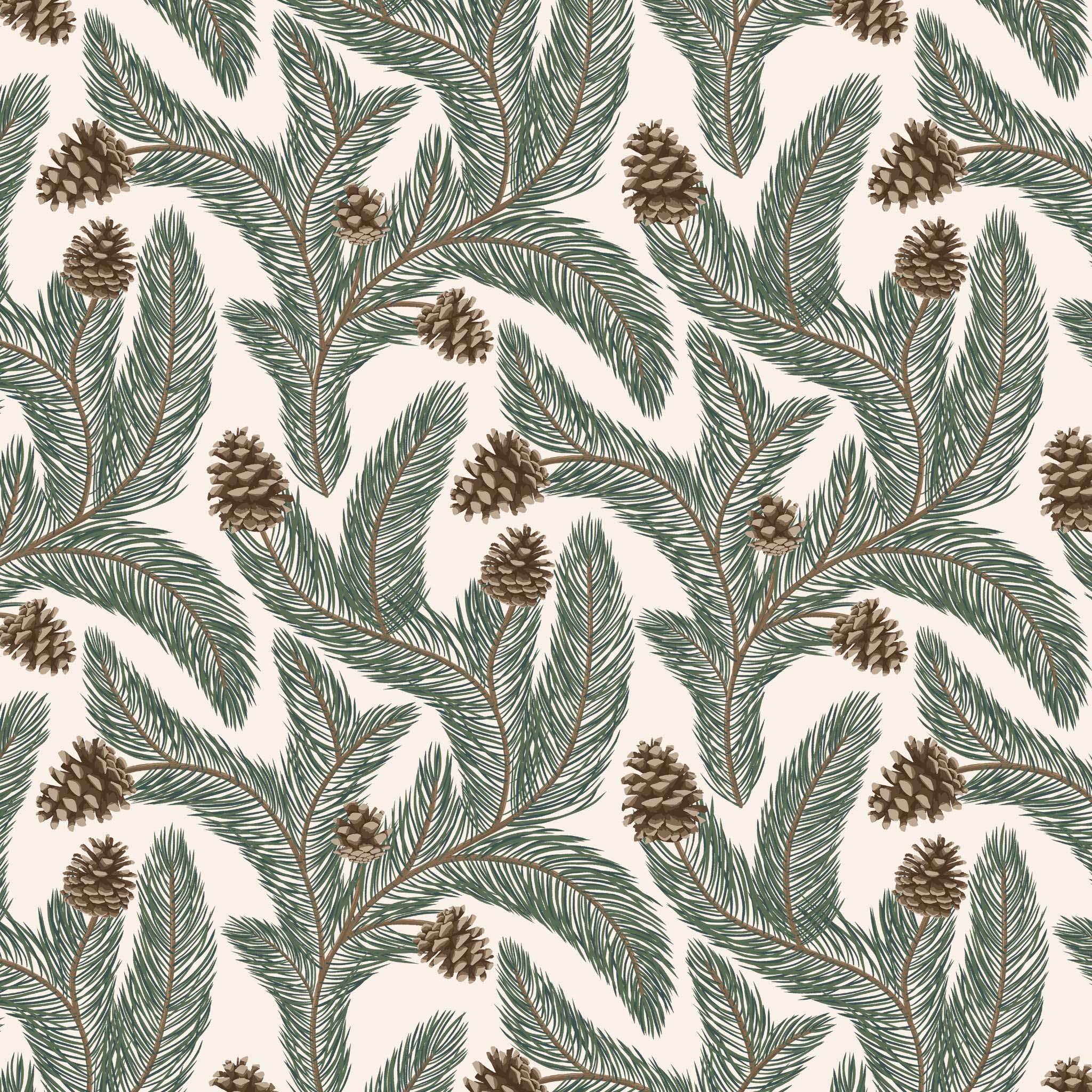 Sitka Wallpaper - Snow – Ayara Home