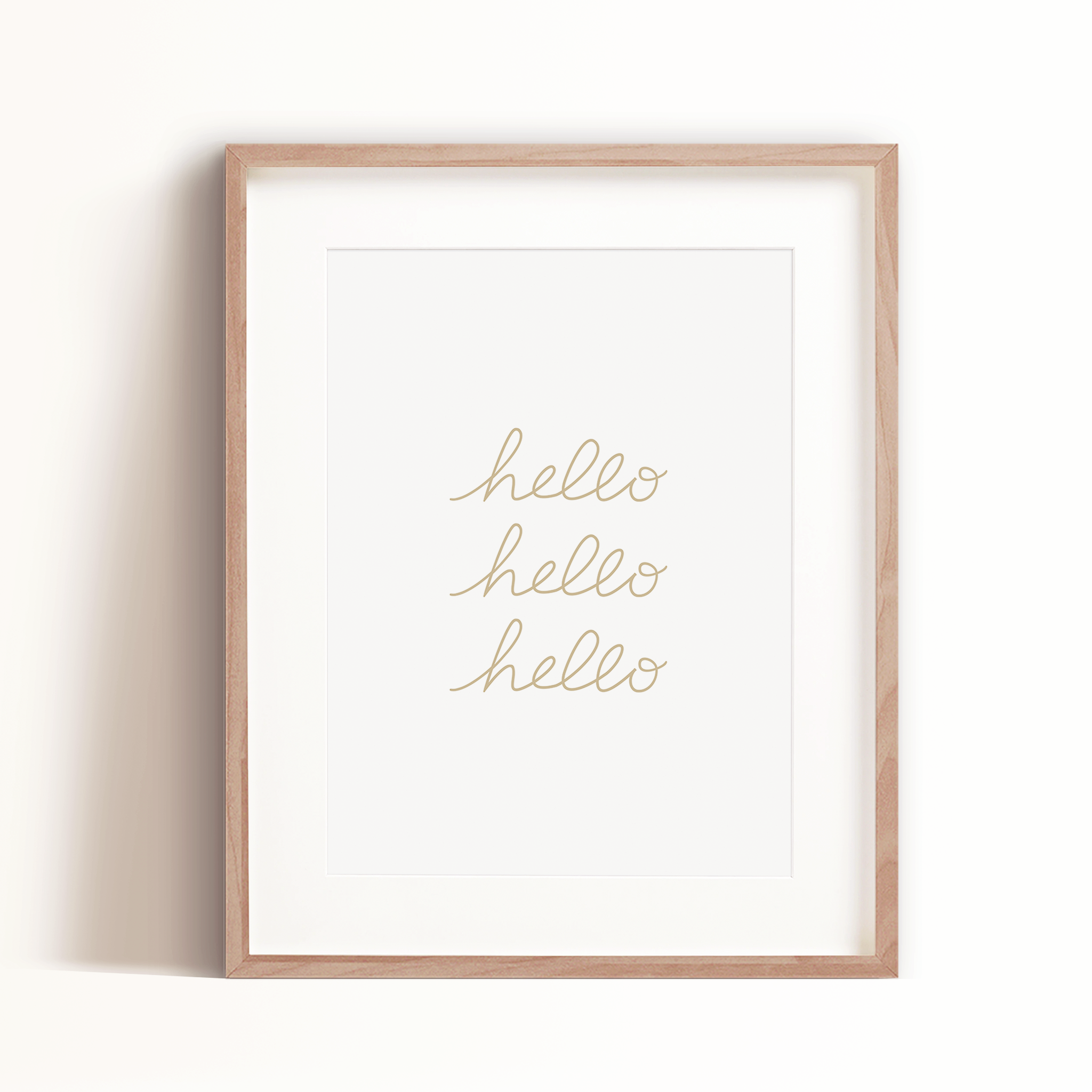 Hello Art Print – Ayara Home